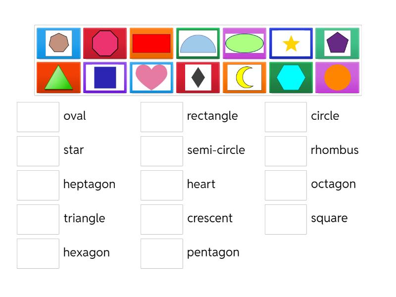 Shapes - Matching Game - Match up