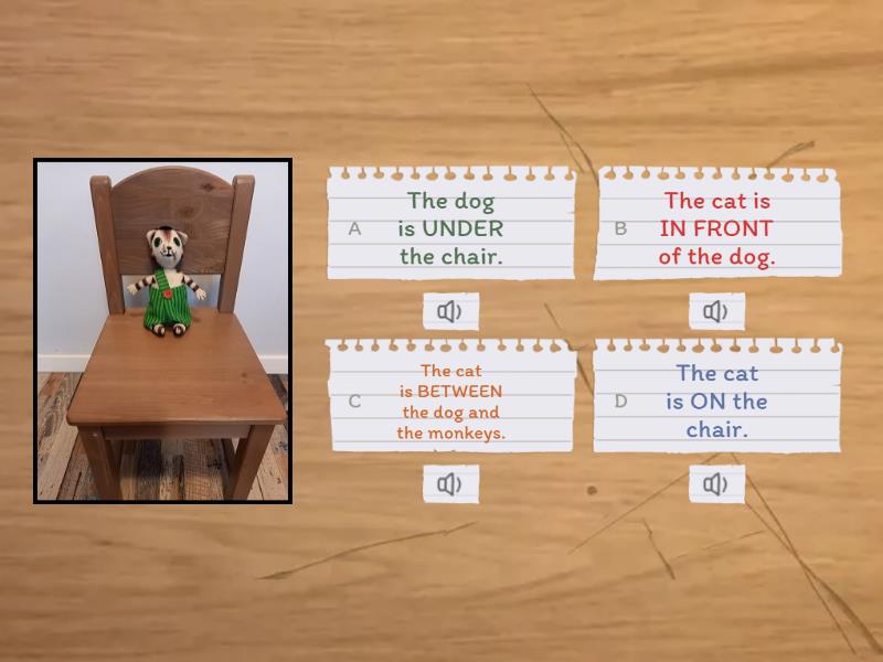 Prepositions of Place and Toys - Quiz