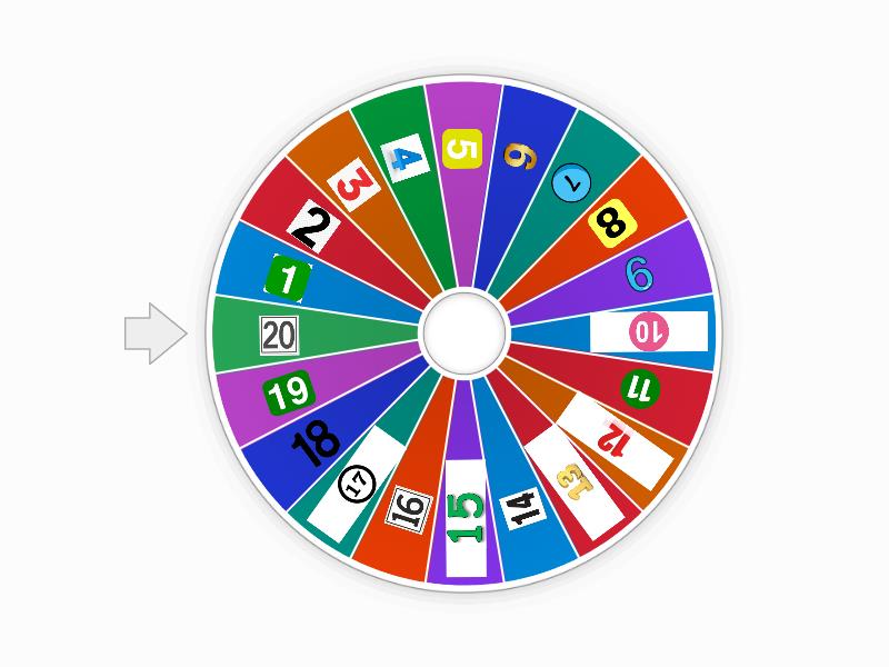NUMBERS - Spin the wheel
