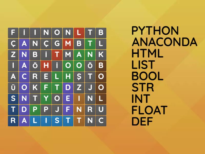 python - Wordsearch