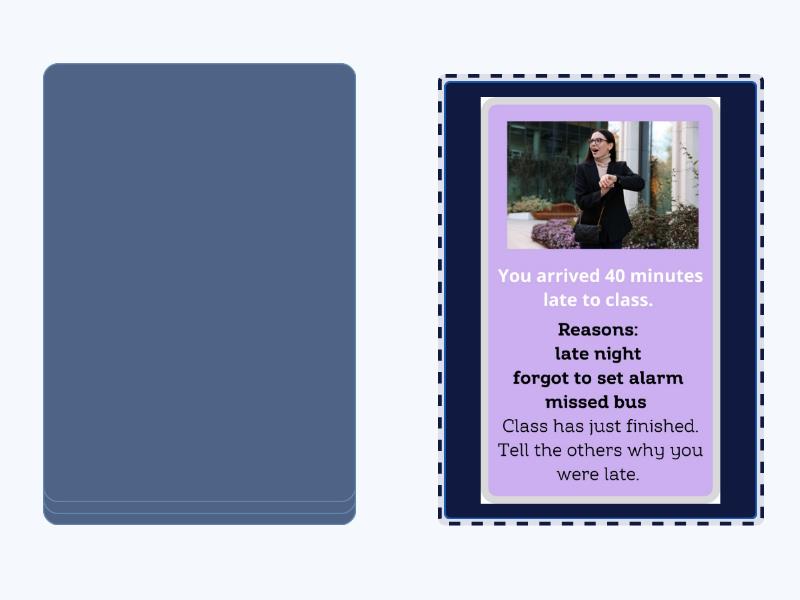 narrative tenses review (so c1) - Speaking cards