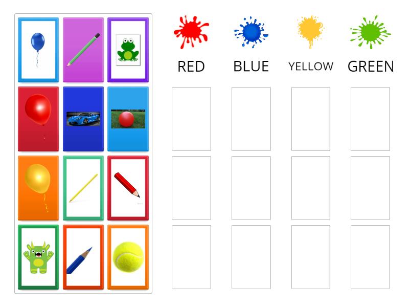 IS IT RED, BLUE, YELLOW OR GREEN? - Ordenar por grupo