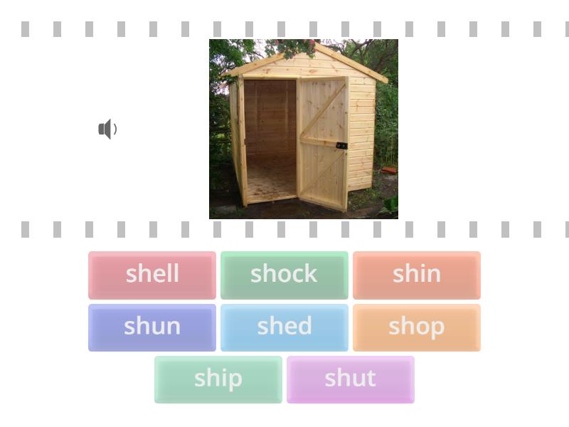 UFLI 45 Day 4: sh words - Find the match