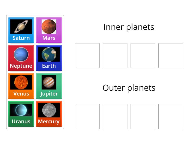 planets - Group sort