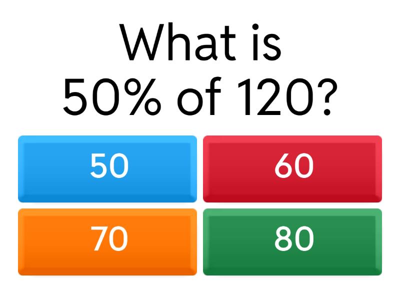 Percentage Quiz