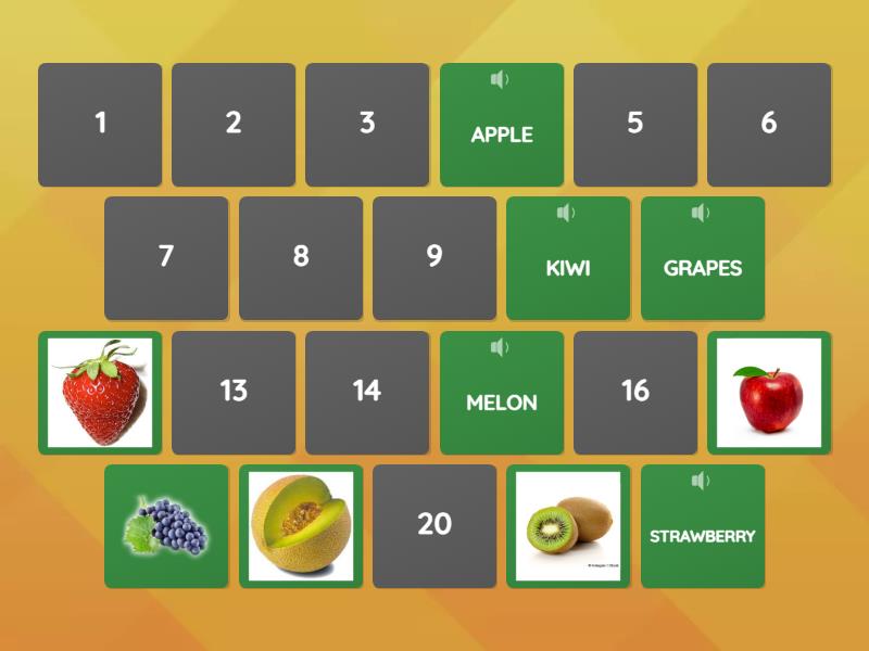 FRUITS-memory - Matching pairs