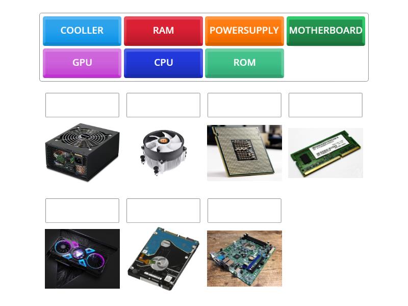 PARTS OF COMPUTER - Une las parejas