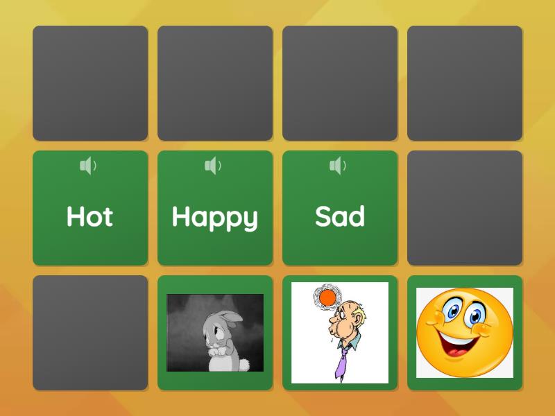 Feelings Memory Game - Matching pairs