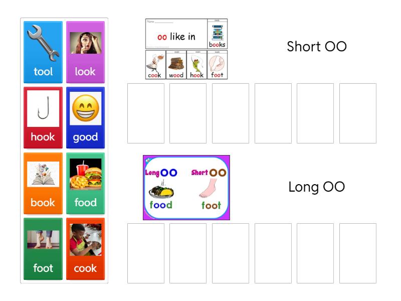 Long and Short OO Word Sort - Group sort