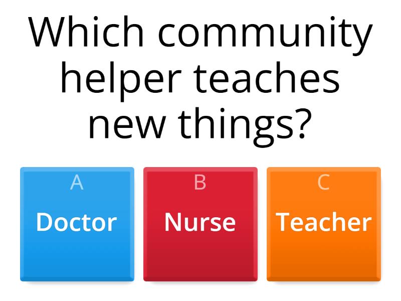 Community helpers - Quiz