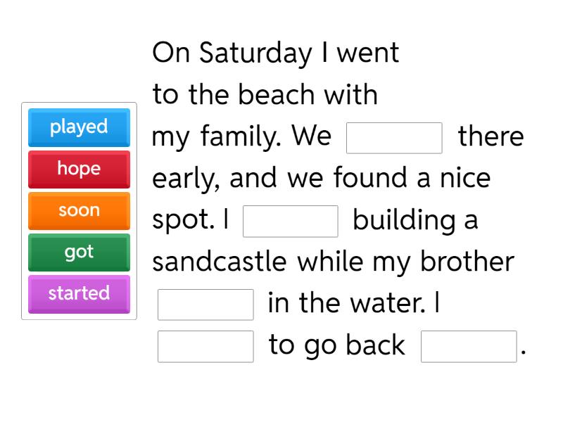 PTE: Task 5 Fill in the Gap - Complete the sentence