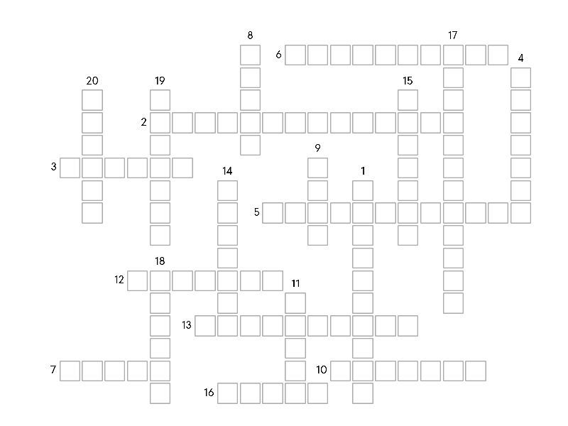 Halloween Vs All Saint's Day - Krzyżówka