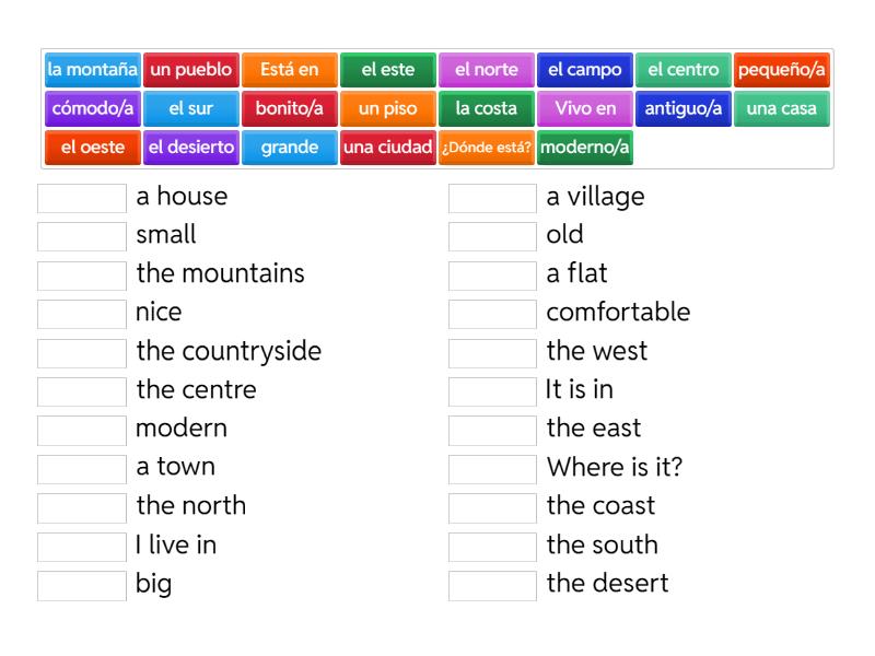 Como es tu casa o tu piso - Match up