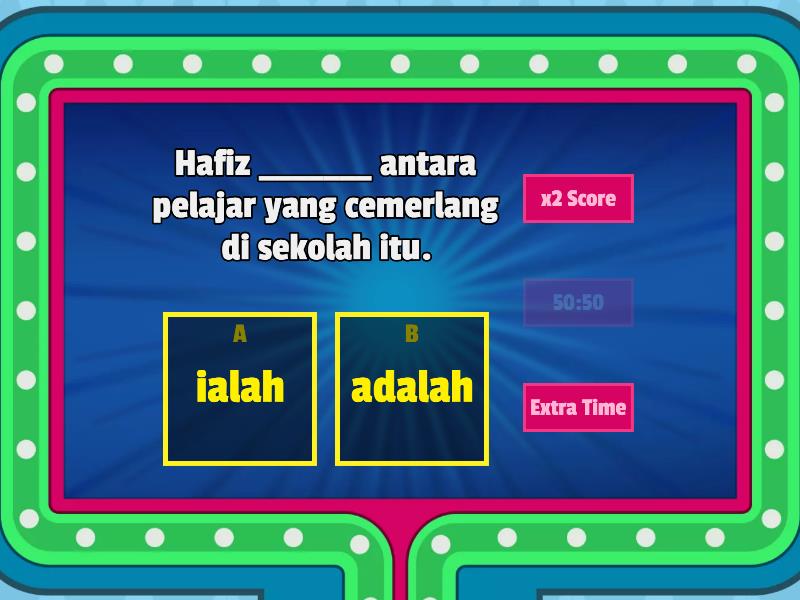 KATA PEMERI 'IALAH' DAN 'ADALAH' - Gameshow quiz