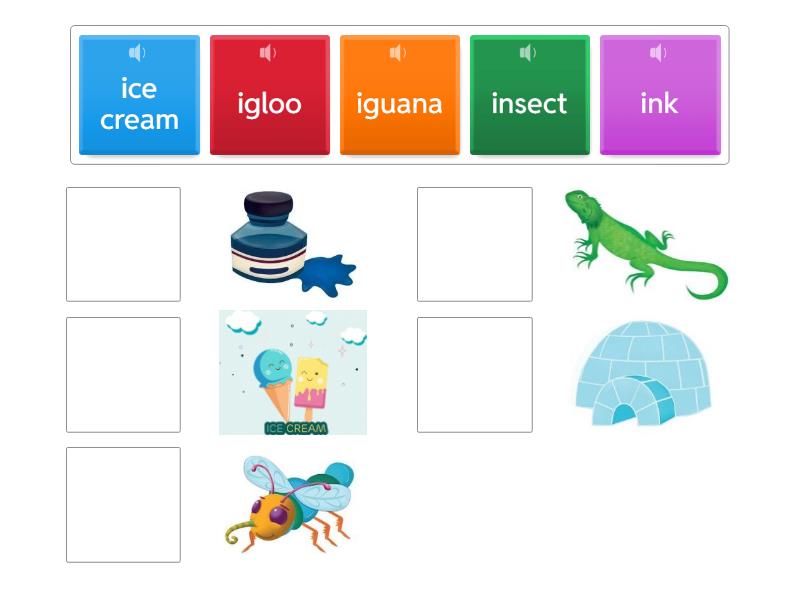 Oxford Phonics Letter G-H-I - Match up