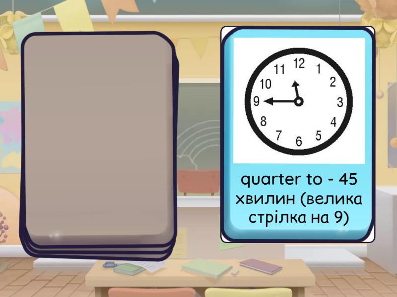 FF2. Unit 11 Clock. What is the time? - Випадкові карти