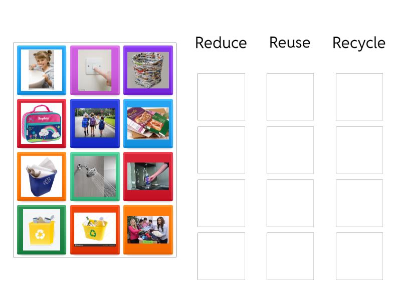Reduce, Reuse, and Recycle - Group sort