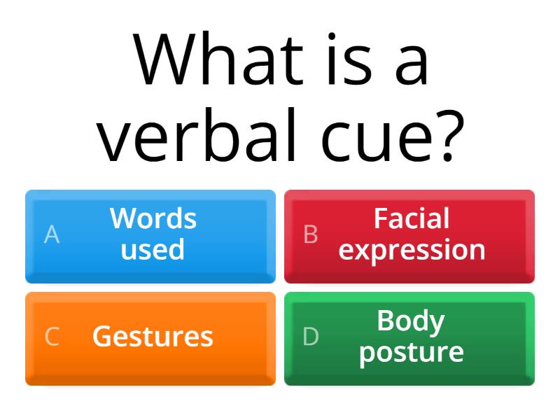 Understanding Verbal and Non-Verbal Cues - Викторина