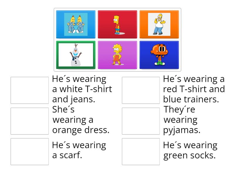 Team Together 2 - Unit 2 Clothes - Match up