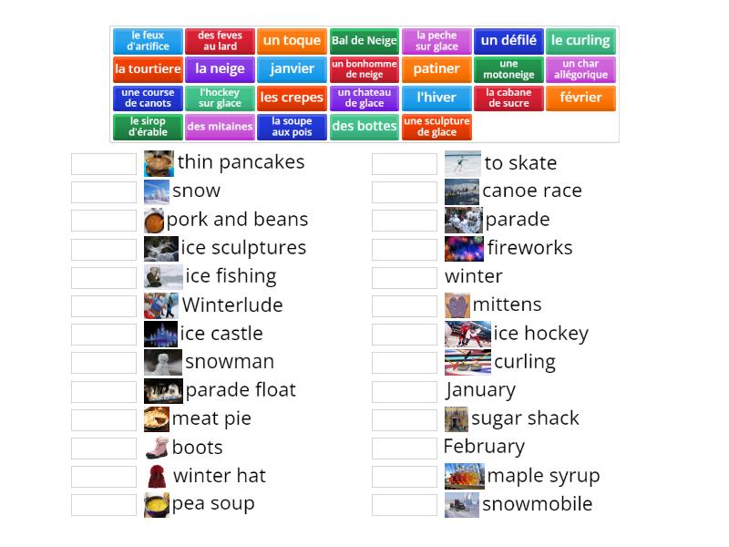 Bal de Neige/Carnaval de Québec - Match up
