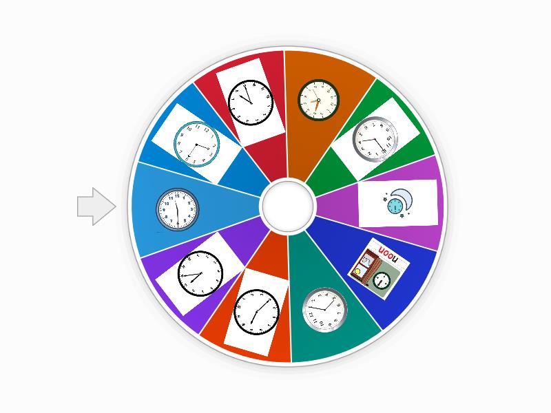 Telling Time - Spin the wheel