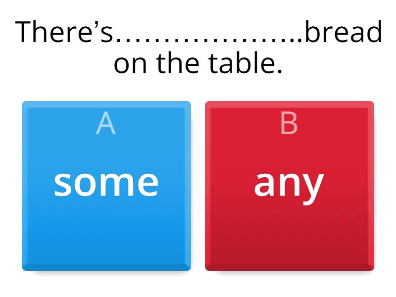some vs any - Викторина some vs any - Викторина