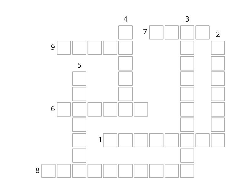 SM1 U6 - Crossword