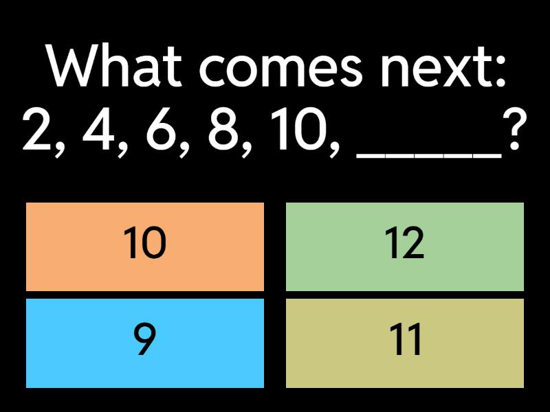 Number Patterns - Quiz
