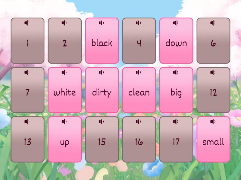 Antonyms - Matching pairs