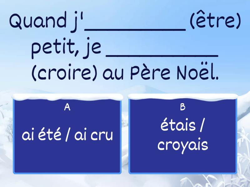 Passé Compose et Imparfait - Quiz