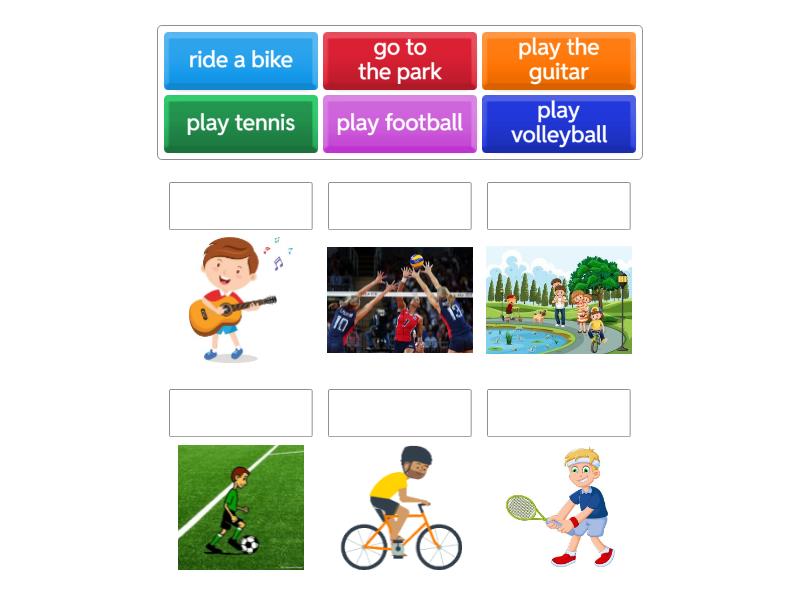 Free time activity - Сопоставить