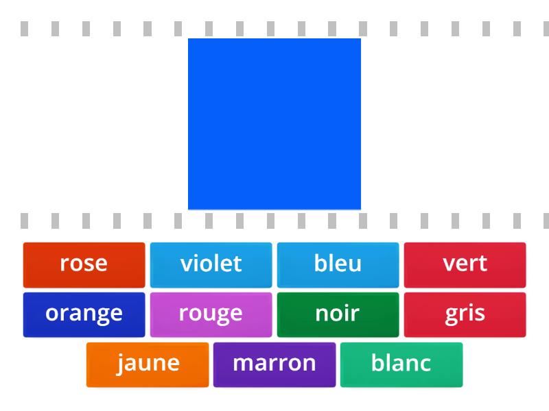 French Colours - Find the match