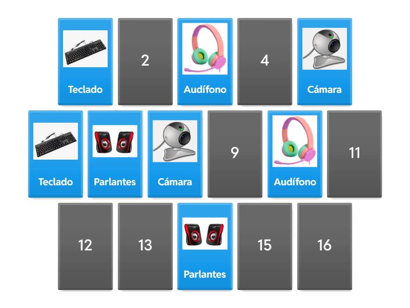 Dispositivos de entrada y salida de datos. - Matching pairs