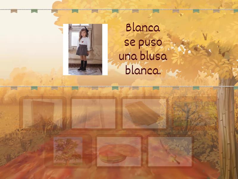 Oraciones con grupo /bl/ - Find the match