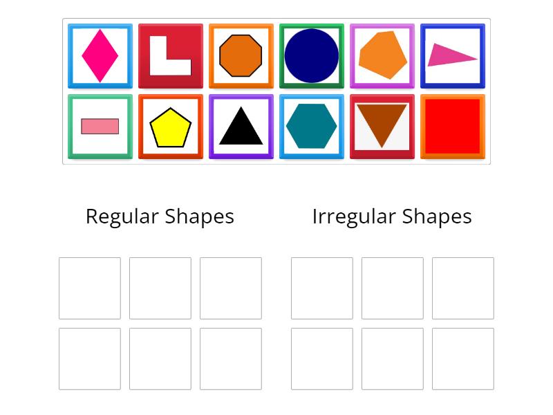 Regular or Irregular 2D Shapes - Group sort