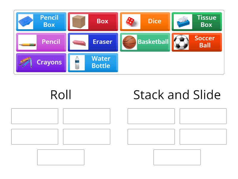 Miss Nancy Roll or Stack & Slide - Group sort