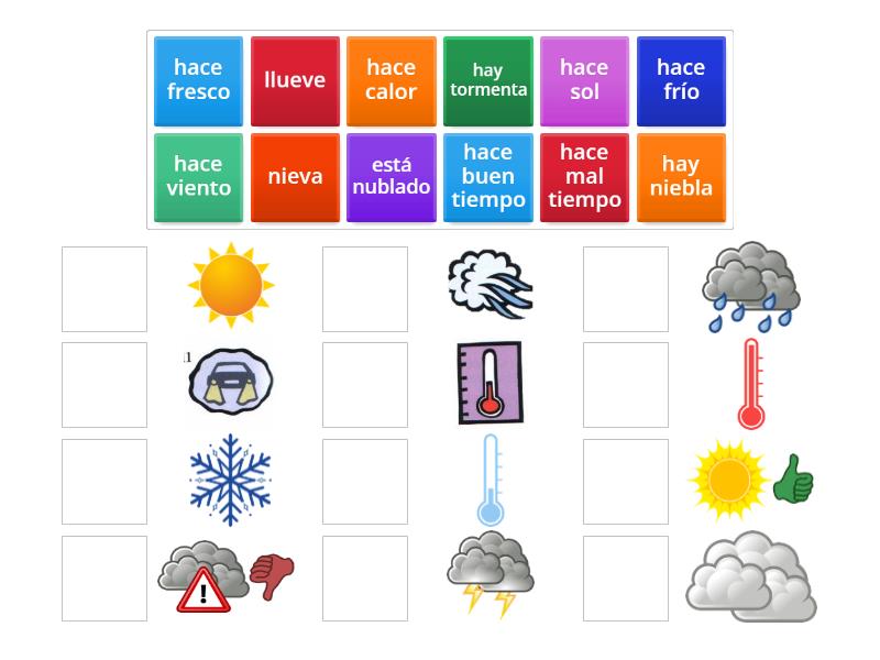 el tiempo - Match up