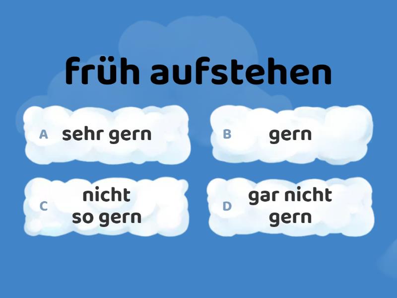 Was machst du (nicht) gern? - Quiz