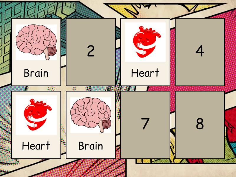 Organs Memory Game - Matching pairs