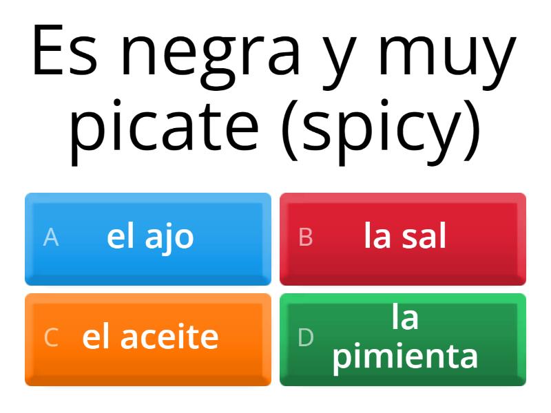 SENDEROS 2- LECCION 2- LAS FRUTAS Y LOS INGREDIENTES - Test