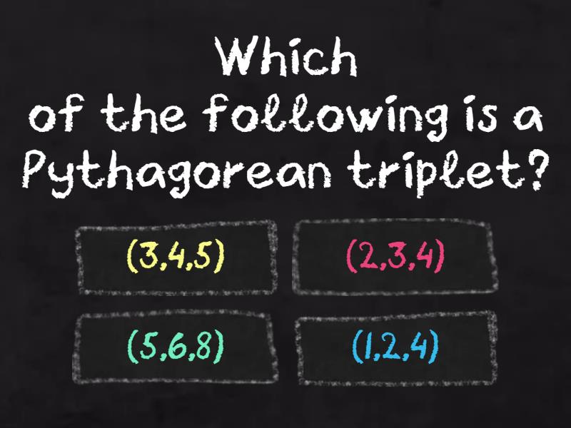 Pythagoras Theorem - Quiz