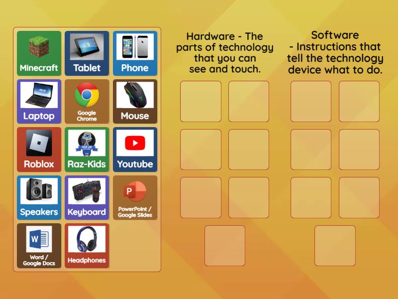 Hardware and Software G1 - Group sort