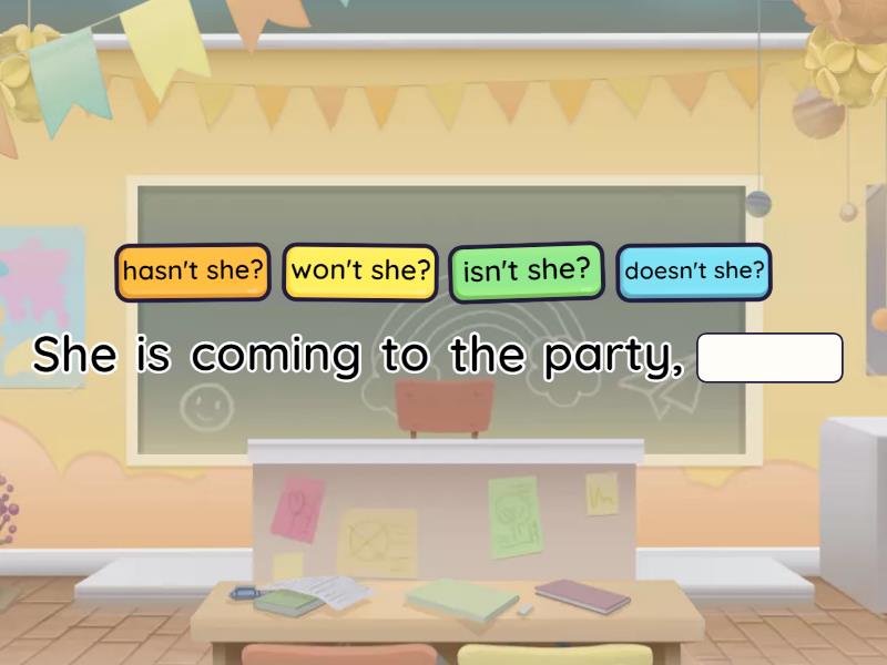 Tag questions multiple choice activity - Completar la frase Tag questions multiple choice activity - Completar la frase