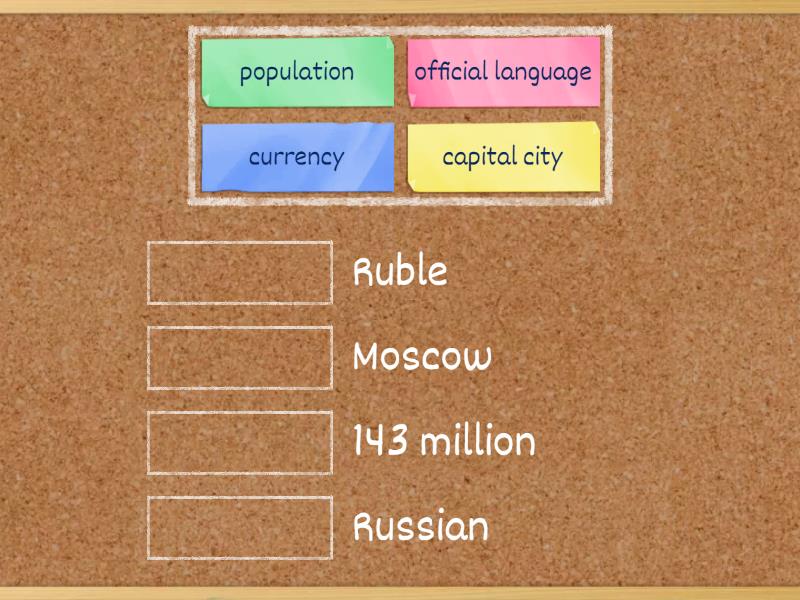 Intro to Russia - Match up