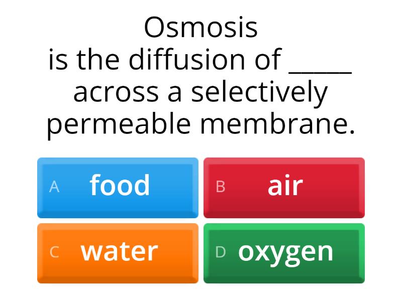 13 Osmosis - Quiz