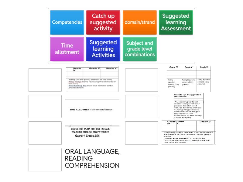 Priming Activity - Match up