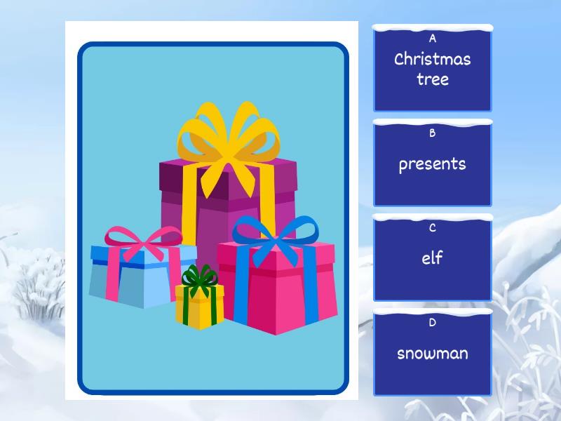 Christmas Vocabulary - Quiz