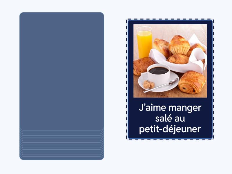 Moi aussi / moi non plus avec les images et le son - Speaking cards