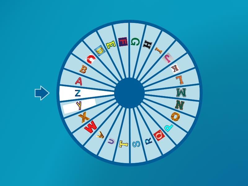 PICK A LETTER - Spin the wheel