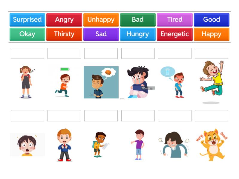 Feelings and emotions! - Match up